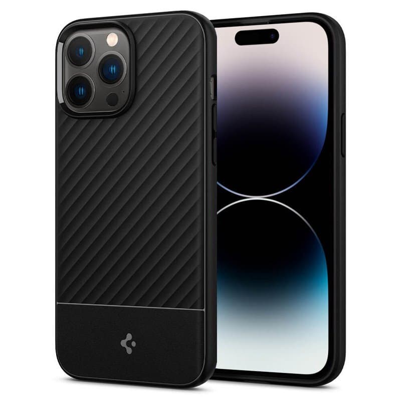 Spigen Core Armor cover iPhone 14 Pro Max - Matt sort | Elgiganten ...