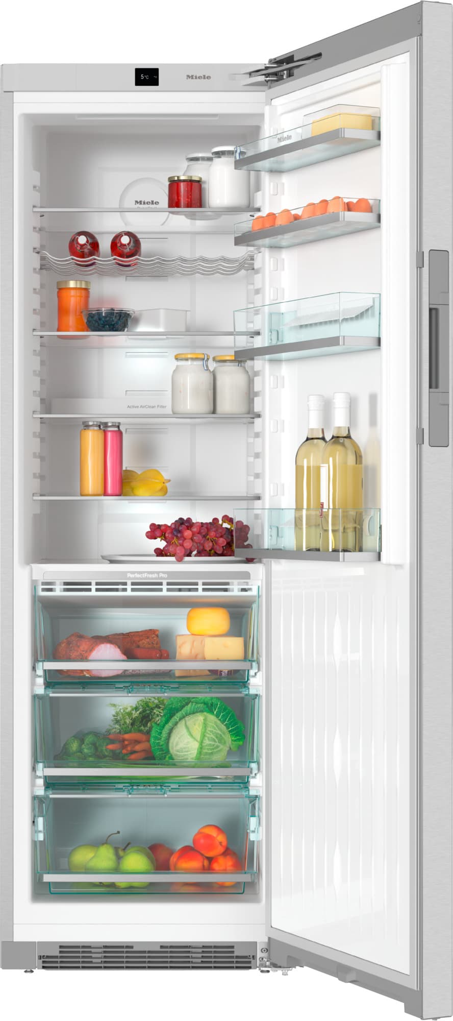 MIELE FRIDGE 185CM STEEL A+++ | Elgiganten | Elgiganten