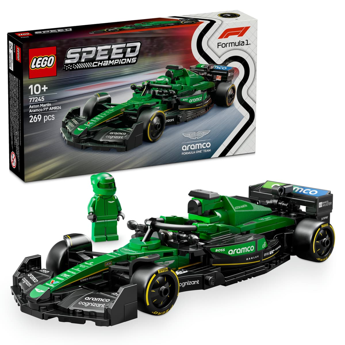 LEGO Speed Champions Aston Martin Aramco F1 AMR24-racerbil 77245 ...