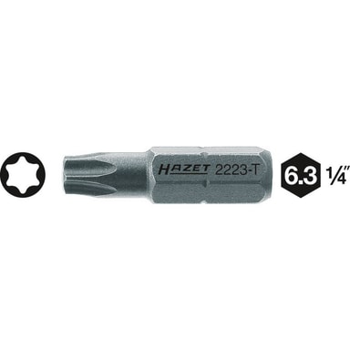 Hazet 2223-T25 Torx-bit T 25 Kvalitetsstål C 6.3 1 stk | Elgiganten ...