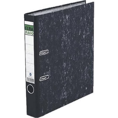 Elba Mappe rado A4 Rygbredde: 50 mm Sort Skymarmor 2 | Elgiganten
