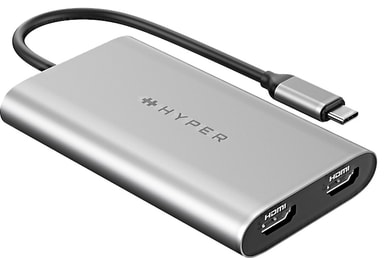 Hyper HyperDrive dobbelt HDMI USB adapter | Elgiganten