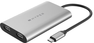 Hyper HyperDrive dobbelt HDMI USB adapter | Elgiganten