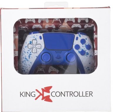 King PS5 Prime trådløs controller (blå) | Elgiganten
