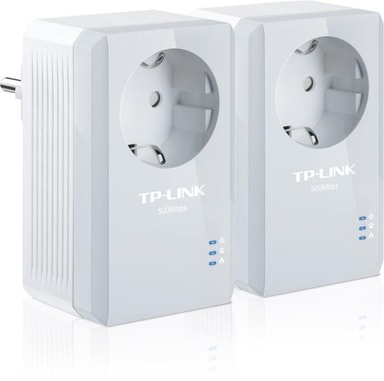 TP-Link Powerline 500Mbps, Ethernet Adapter Kit, 2 enheter, hvid ...