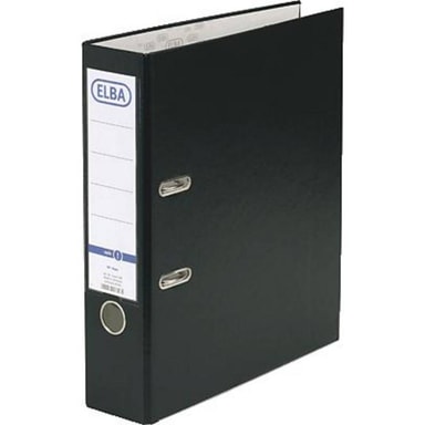 Elba Mappe rado basic A4 Rygbredde: 80 mm Sort 2 bøjler | Elgiganten