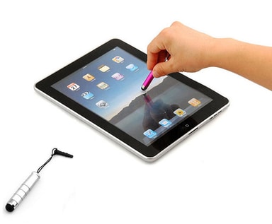 Mini Bullet Short Stylus Pen til touchskærme Sølv | Elgiganten | Elgiganten