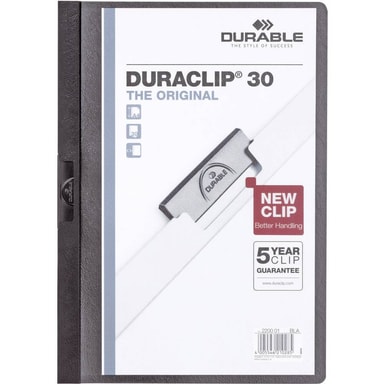 Durable Klemmemappe DURACLIP 30 - 2200 220001 A4 Sort | Elgiganten ...