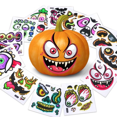 Halloween tema klistermærker 16 ark MultiColor | Elgiganten | Elgiganten