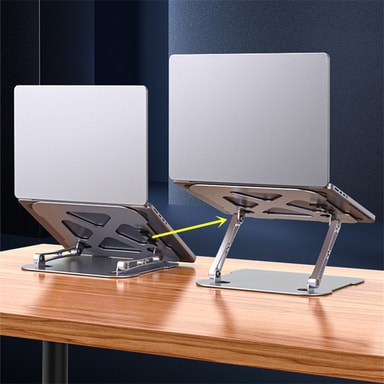 Justerbart stativ til bærbar computer hvid | Elgiganten