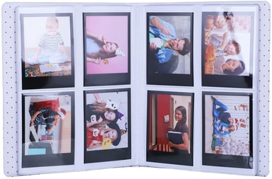 Mini fotoalbum til Polaroid 128 lommer PU Pink | Elgiganten