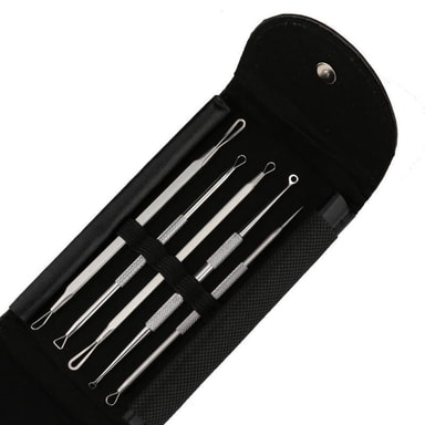 Hudormefjernersæt rustfrit stål 6 dele Sølv / Sort | Elgiganten ...