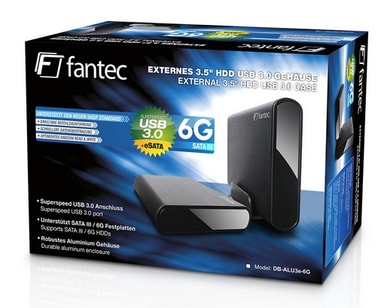 Fantec DB-ALU3e-6G Sort 3.5" | Elgiganten