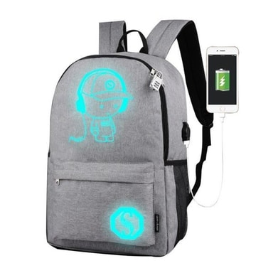 BackPack Rygsæk / Computertaske med Usb Ladeudtag og kodelås ...