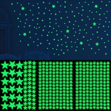 Luminous Stars Wall Stickers Decals Grøn 202 stk | Elgiganten