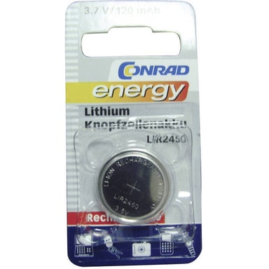 Conrad energy LIR2450 Genopladeligt knapcellebatteri LIR 2450 Lithium ...