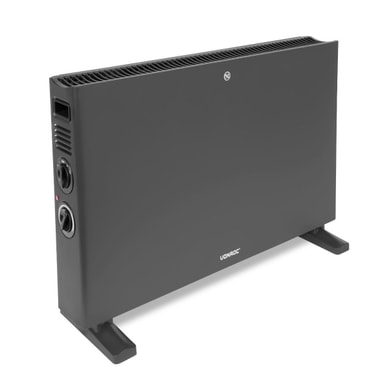 VONROC El-radiator - 2000W - Grå - Med Turbo Fan - Justerbar termostat ...