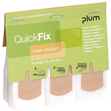 PLUM BR350045 QuickFix refill pack waterproof plaster | Elgiganten