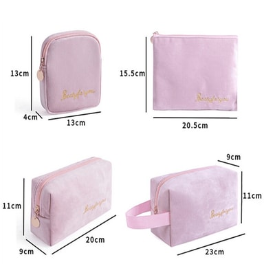 Makeup Taske Cometic Taske Sæt 4 Pack Grå | Elgiganten | Elgiganten