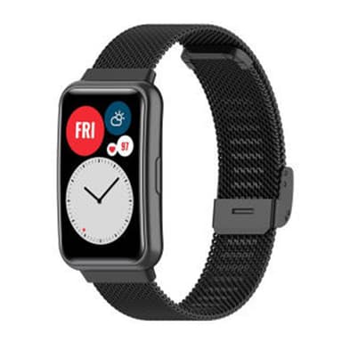 Urrem Til Huawei Watch Fit Tia B09 Tia B19 Rustfrit Stål Sort Elgiganten