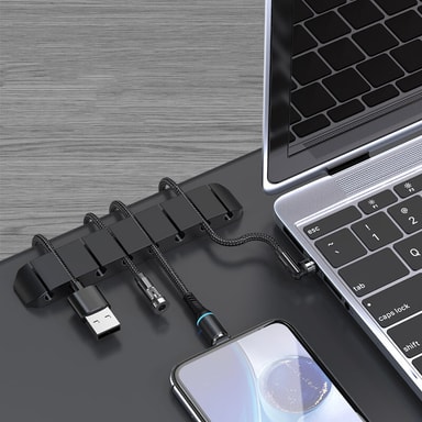 Selvklæbende kabelholder klipsæt 10-pak hvid | Elgiganten