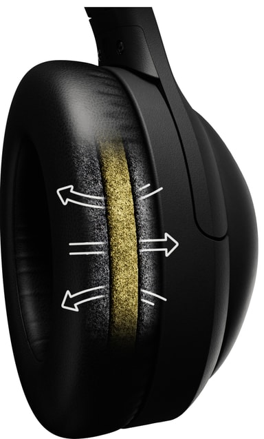 Supra NiTRO-X Hybrid ANC trådløse around-ear høretelefoner (sort ...