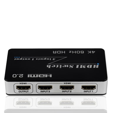 HDMI Switch 3 in 1 Out 4K / 2K 60Hz Sort | Elgiganten