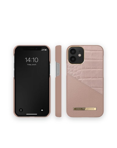 Atelier Case iPhone 12 MINI Rose Smoke Croco | Elgiganten