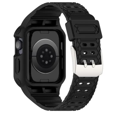 Urrem silikone Sort Apple Watch 38/40/41 mm | Elgiganten Urrem silikone Sort Apple Watch 38/40/41 mm | Elgiganten
