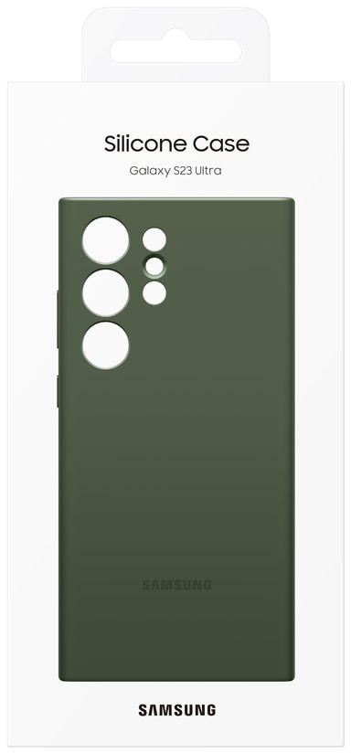 Samsung Galaxy S23 Ultra Silicone cover (khaki) | Elgiganten | Elgiganten