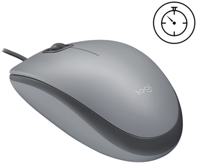 Logitech M110 Silent mus med ledning (blå) | Elgiganten | Elgiganten