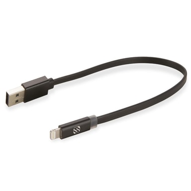 Flatout ladekabel Micro USB stik 25 cm - sort | Elgiganten