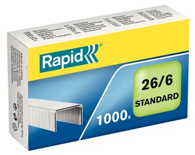Hæfteklamme Rapid Stand. 26/6 galv 1000 | Elgiganten