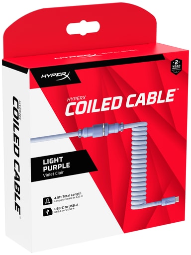 HyperX spiralkabel til tastatur (lilla) | Elgiganten | Elgiganten