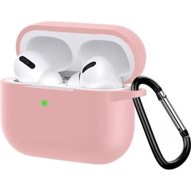 Silikone Beskyttelsescover Med Krog Til Airpods Pro Pink Elgiganten