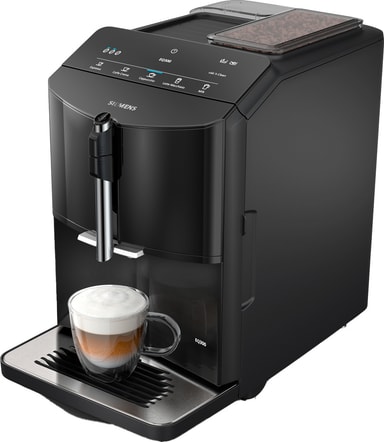 Siemens EQ300 espressomaskine TF301E09 (Piano sort) | Elgiganten ...