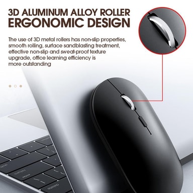 T-WOLF X2 genopladelig 2.4G+Bluetooth trådløs mus til pc | Elgiganten ...