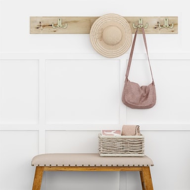 Garderobekrog Knager til overtø Tøjbøjle (guld) | Elgiganten