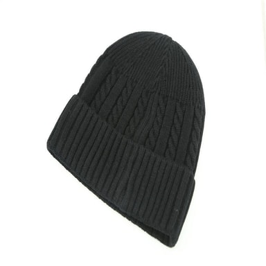 Stickad mössa, unisex beanie - Svart | Elgiganten
