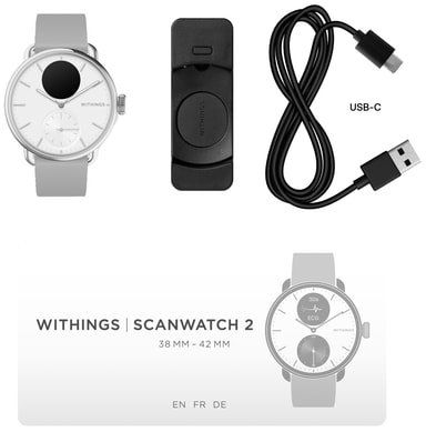 Withings ScanWatch 2 hybrid-smartwatch 38mm (hvid) | Elgiganten ...