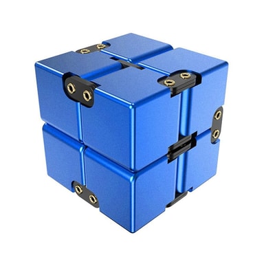 Fidget Toy Infinite Cube Stressaflastende Flip-blok - Blå | Elgiganten