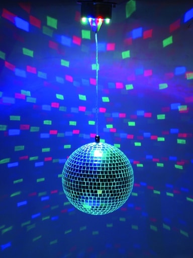 Diskokugle 30 cm med LED lys, Batteridrevet | Elgiganten | Elgiganten