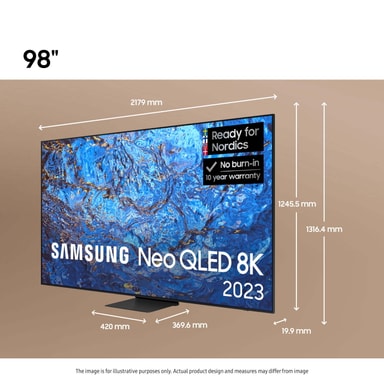 Samsung 98" QN990C 8K NQLED Smart TV (2023) | Elgiganten | Elgiganten