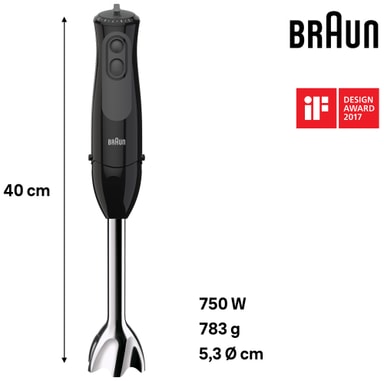 Braun MultiQuick 3 Stavblender MQ3135BK | Elgiganten