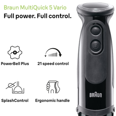 Braun Multiquick 5 Vario Stavblender MQ5235BK | Elgiganten