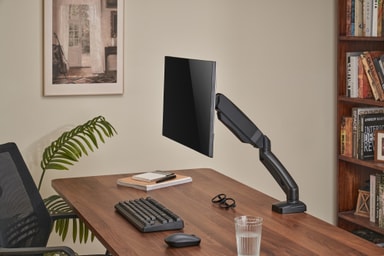 Essentials Single Spring skærm-arm (sort) | Elgiganten | Elgiganten