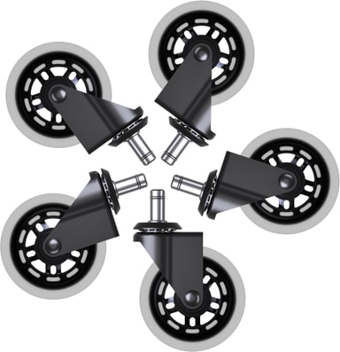 Piranha gamingstol hjul - 5 pakke (RGB) | Elgiganten | Elgiganten