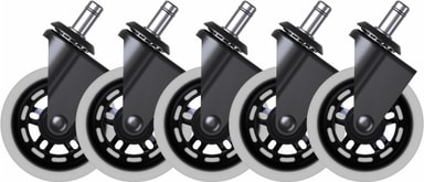 Piranha gamingstol hjul - 5 pakke (RGB) | Elgiganten