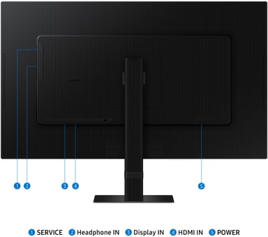 Samsung ViewFinity S7 27" skærm (sort) | Elgiganten