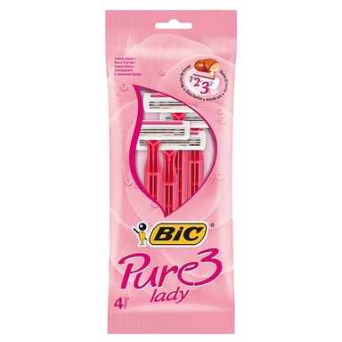 Bic Pure 3 Pink Lady shavers 923046 | Elgiganten